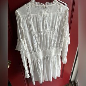 Frye | Dresses | Frye Ally White Cotton Crochet Eyelet Dress | Poshmark